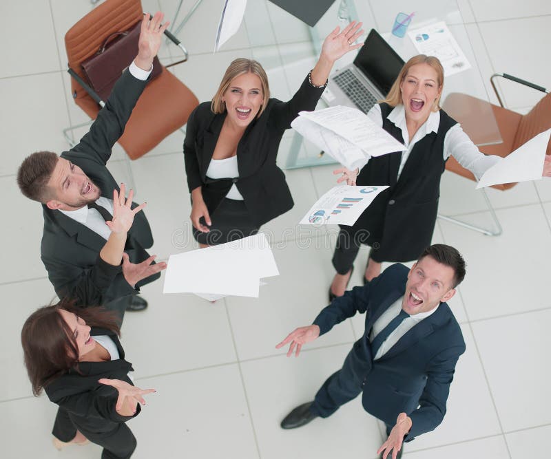 Successful Busines Team in an Modern Office Stock Photo - Image of ...