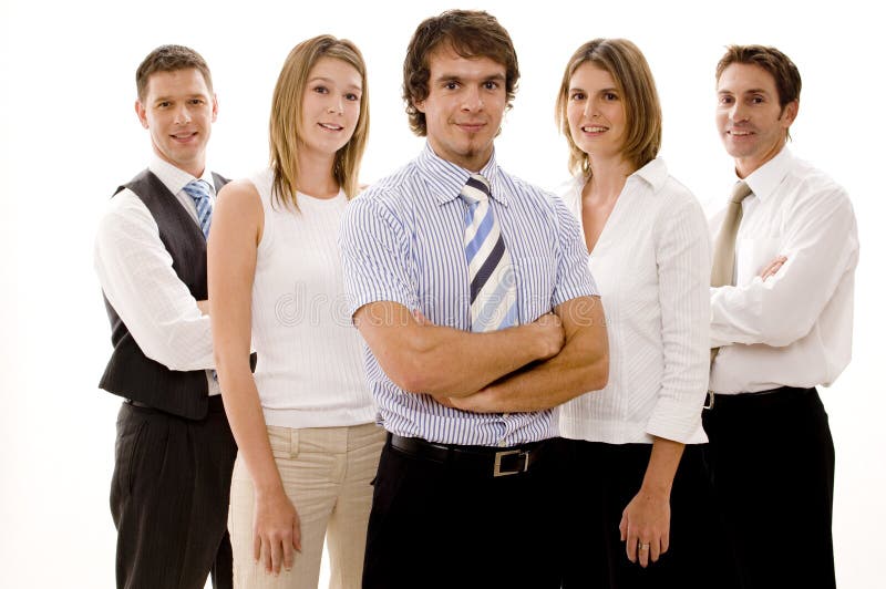 Happy Business Team stock photo. Image of males, together - 462678