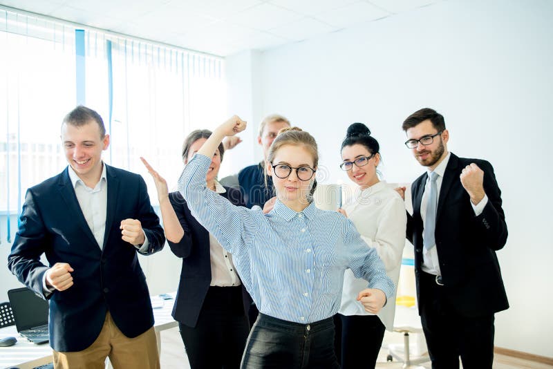 Happy business team stock photo. Image of manager, successful - 89759940