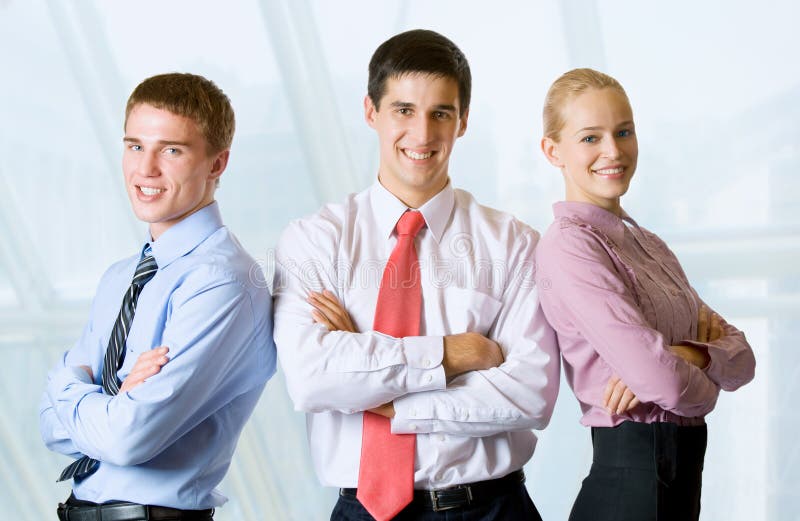 Happy Business Team at Office Stock Image - Image of people, male: 4325563