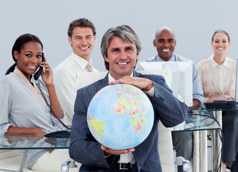 Happy Business Team at Work Stock Image - Image of staff, group: 13145161