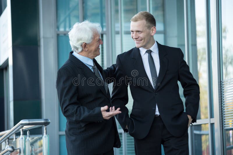 Happy Business Team after Work Stock Photo - Image of elegant, outdoor ...