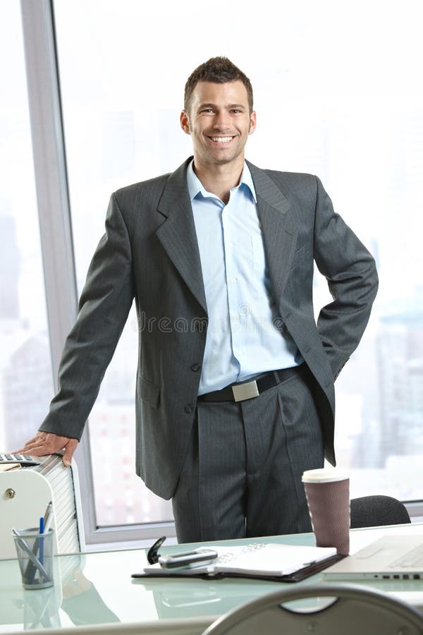 Happy businessman stock image. Image of glad, career, lifestyle - 1492537
