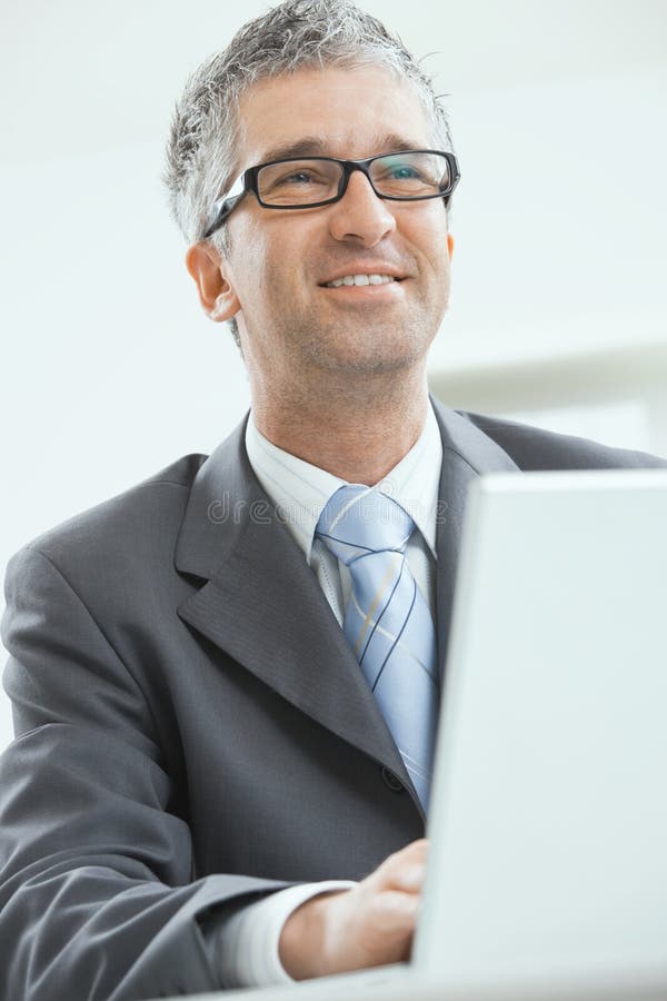 Happy businessman stock image. Image of caucasian, looking - 11732657