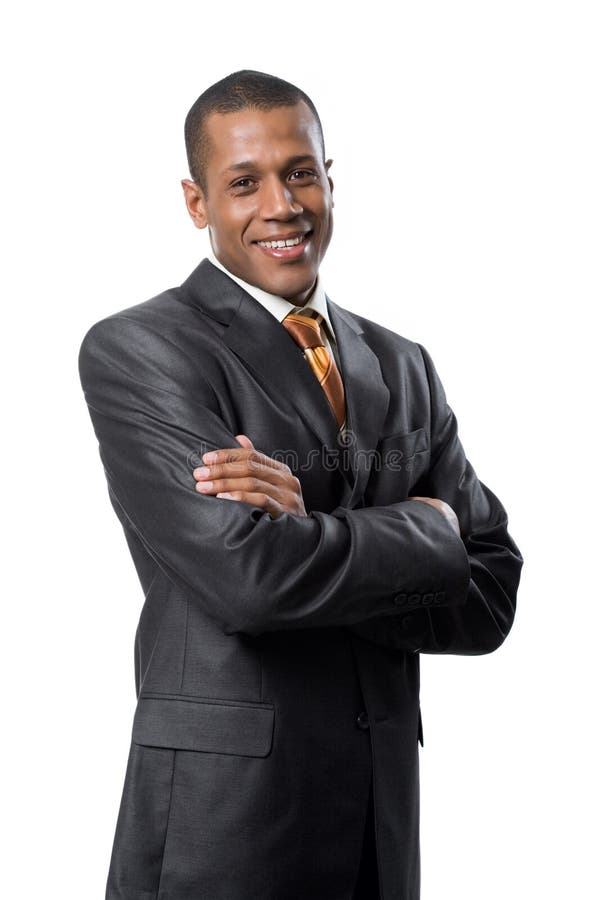 Happy businessman stock image. Image of isolated, masculine - 12979041