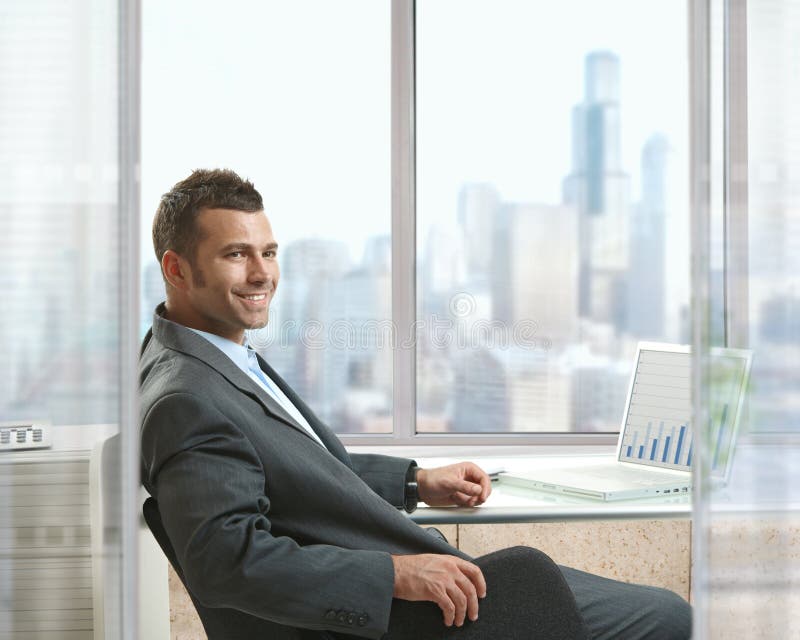 Happy businessman stock photo. Image of businesspeople - 13140584