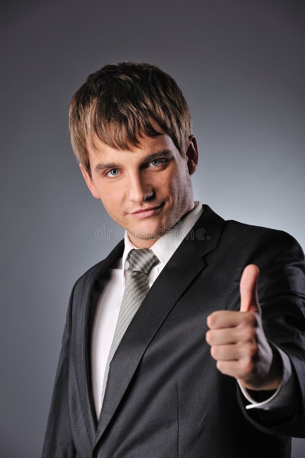Happy businessman stock photo. Image of caucasian, male - 13424710