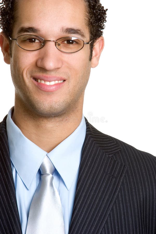 Happy Businessman stock photo. Image of glasses, pinstripes - 2056982