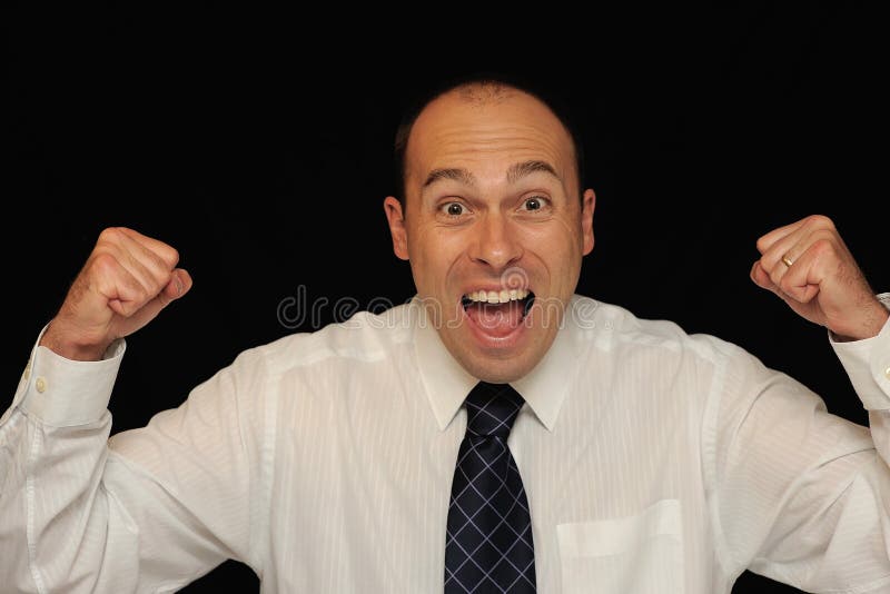 Distraught businessman stock image. Image of anxiety, hands - 6292543