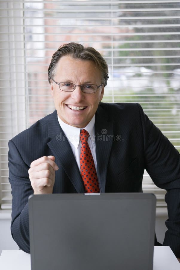 Happy businessman stock image. Image of personality, adult - 6499813