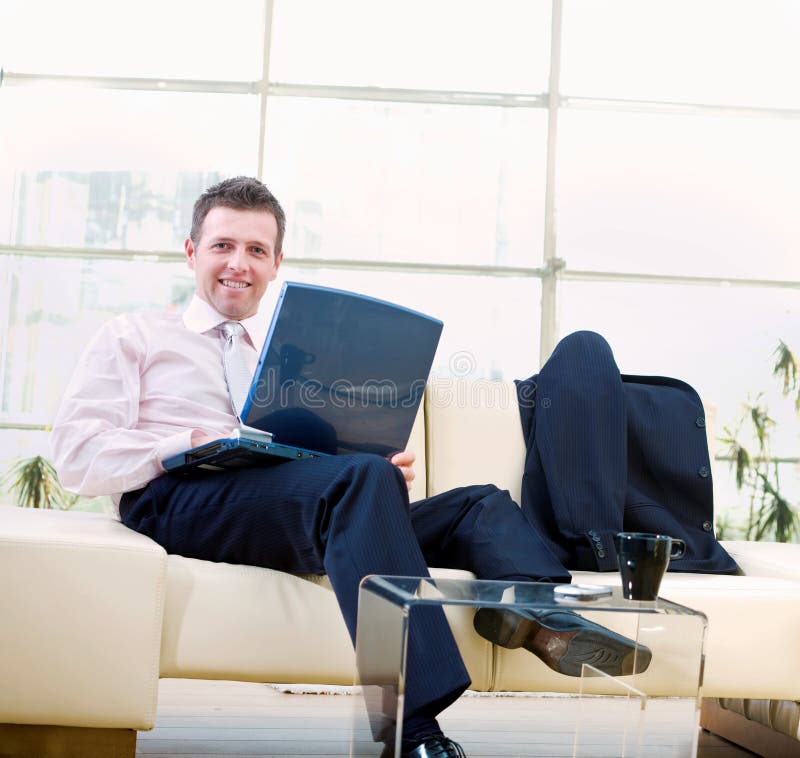 Happy businessman stock photo. Image of businessman, executives - 6972358