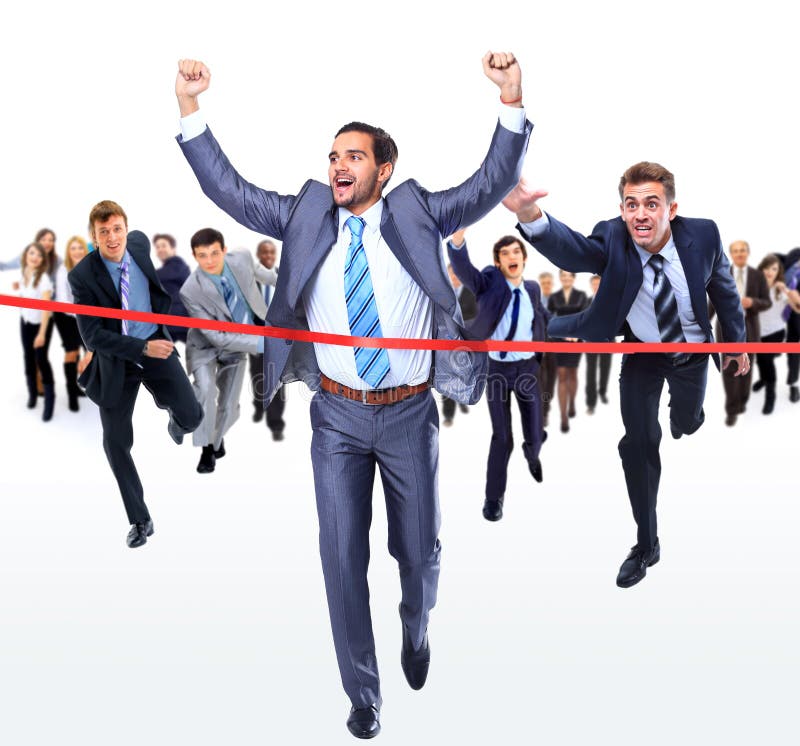 Happy businessman running stock photo. Image of business - 62379658