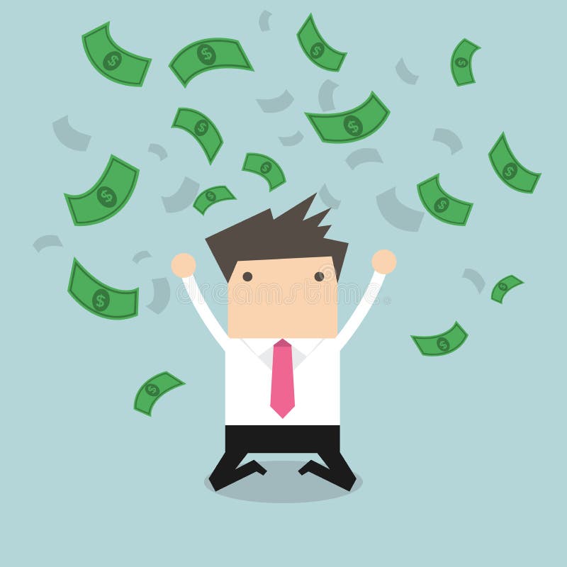 Businessman Throwing Up Money Stock Illustrations – 51 Businessman ...
