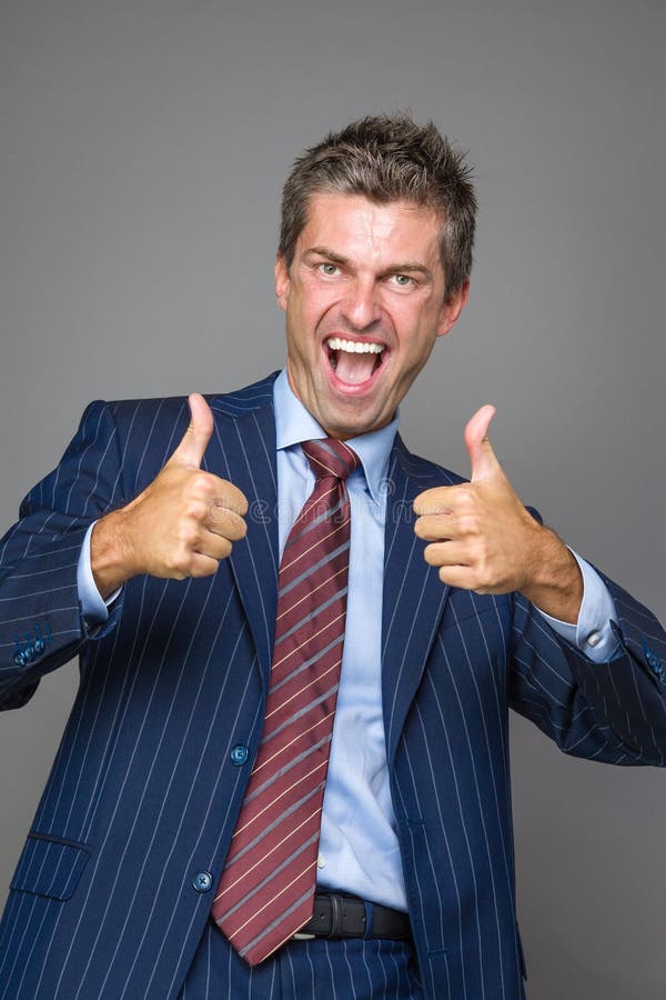 Happy businessman stock photo. Image of enjoyment, manager - 33384854
