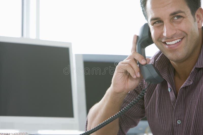 Portrait of Smiling Senior Using Landline Phone Stock Photo - Image of ... Portrait of Smiling Senior Using Landline Phone Stock Photo - Image of ...