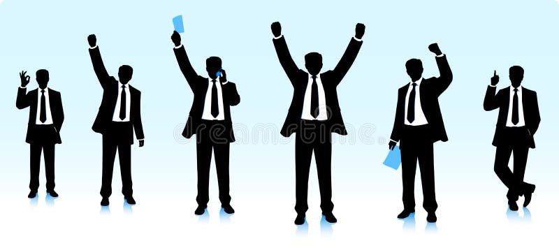 Jubilation people stock vector. Illustration of satisfied - 10760973