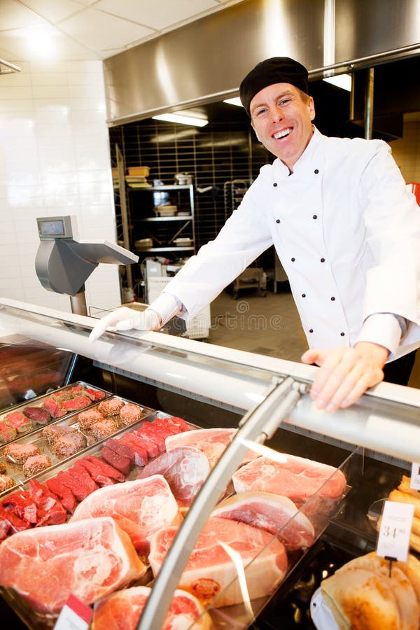 Happy Butcher stock photo. Image of happy, profession - 20030958