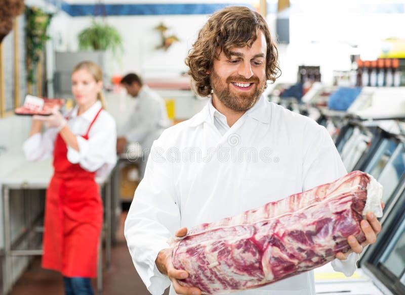Happy Butcher stock photo. Image of happy, profession - 20030958