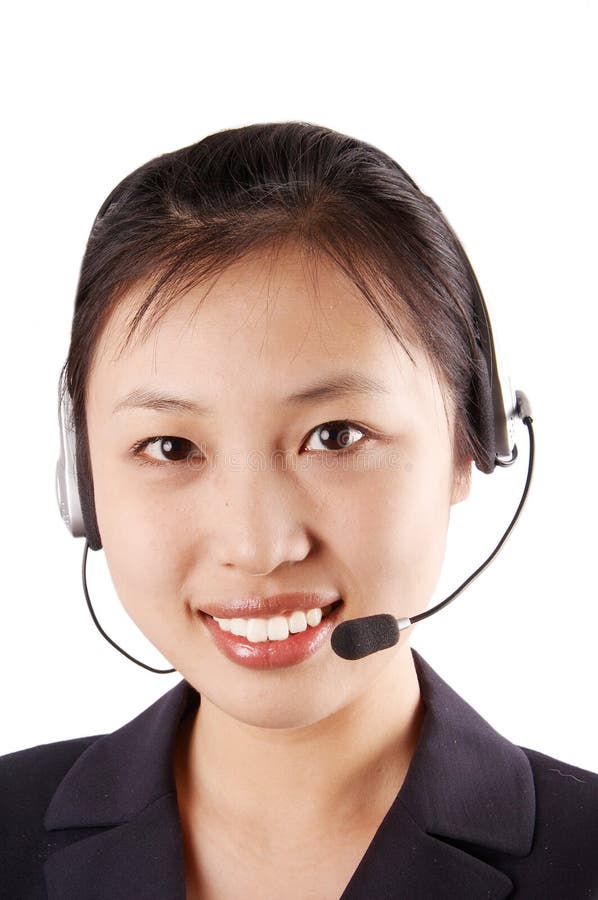 Happy Call Center Operator stock image. Image of person - 30551791