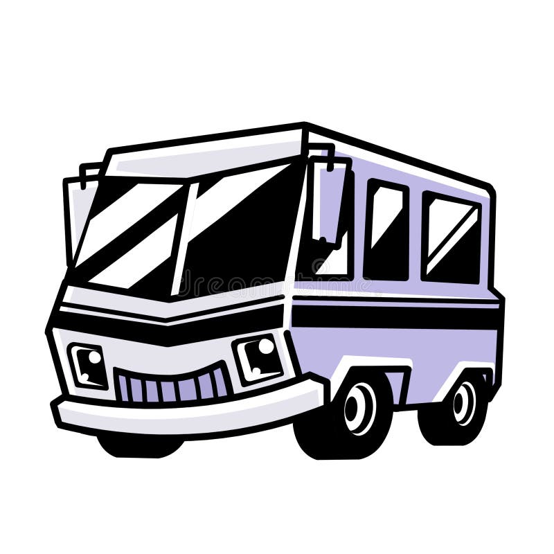 Happy Camper Van Smile Logo Stock Vector - Illustration of vacation ...