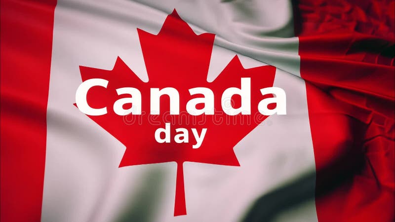 Happy Canada Day Celebration with Multiple Maple, Flag and Gradient Background Stock Footage ...