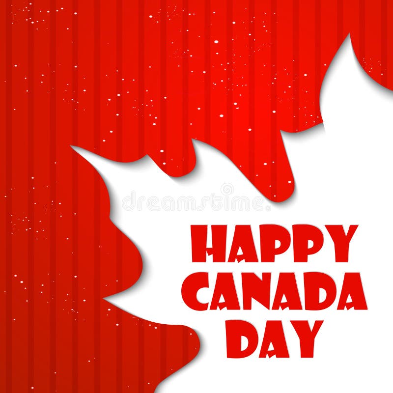 Happy Canada Day stock illustration. Illustration of holiday - 70844061