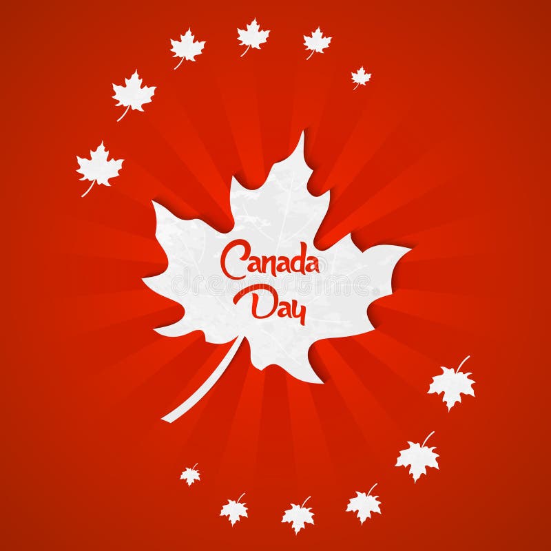 Happy Canada Day stock illustration. Illustration of creative - 70846036