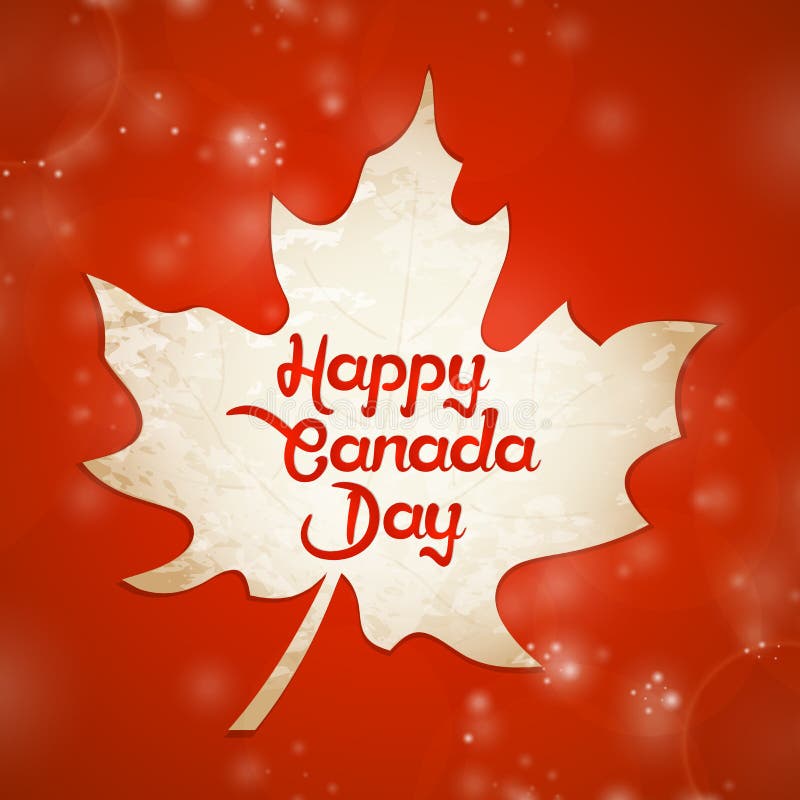 Happy Canada Day stock illustration. Illustration of creative - 70846181