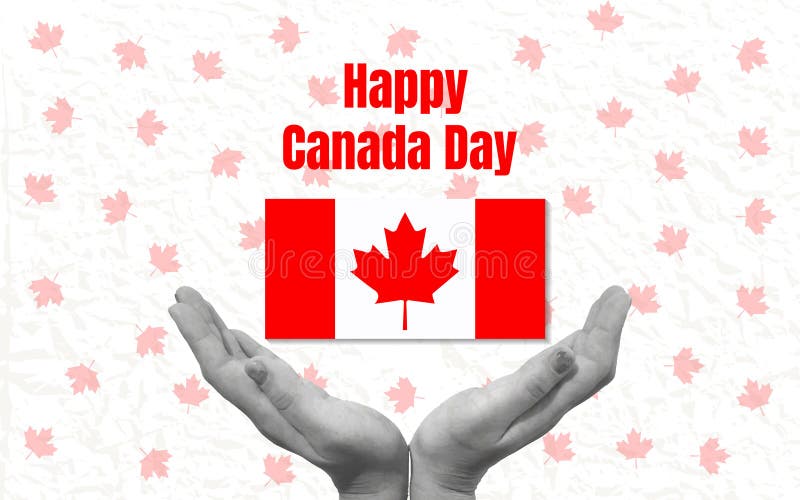 Happy Canada Day. the Flag of Canada Stock Vector - Illustration of ...