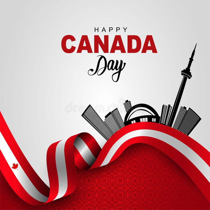 Happy Canada Day Greetings. Vector Illustration Design Stock Vector ...