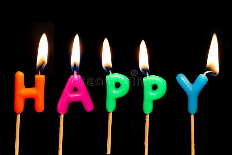 Happy Birthday Candles stock photo. Image of honor, joyful - 675770