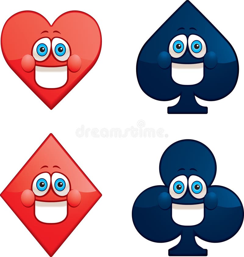 Card Suits stock vector. Illustration of playing, hearts - 1952917