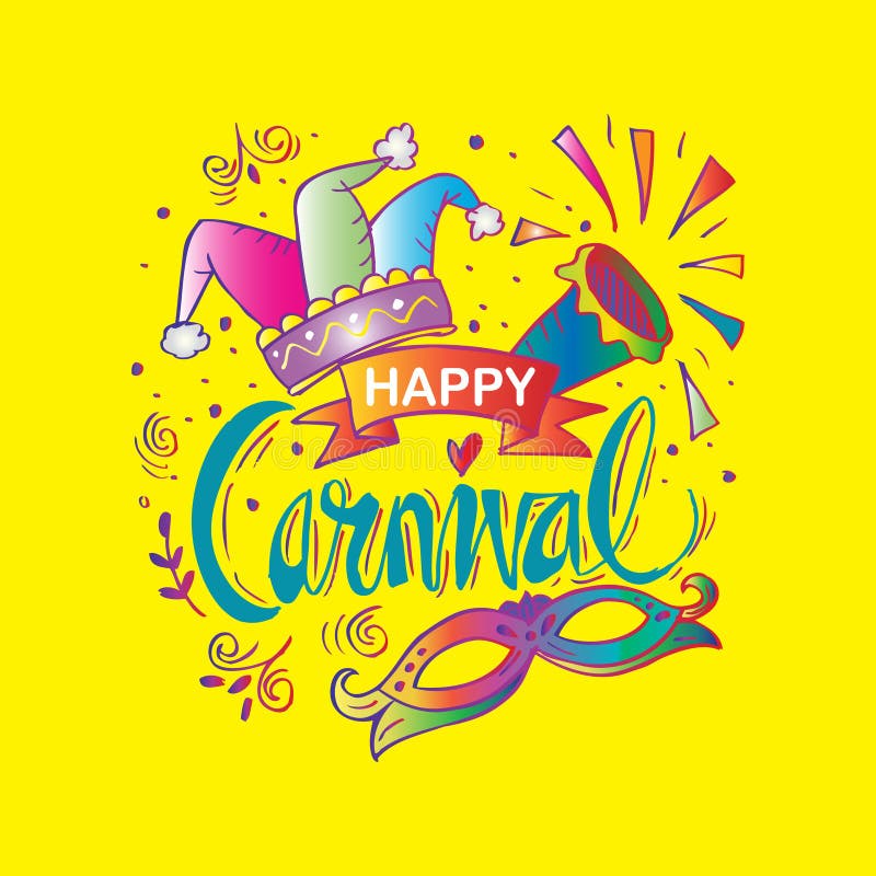 Happy Carnival stock vector. Illustration of fairy, holiday - 86627315
