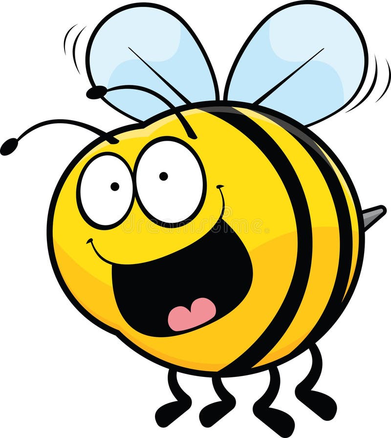 Happy Cartoon Bee Stock Vector - Image: 40637077