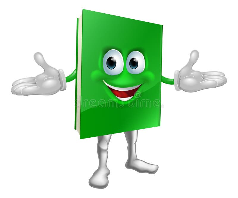 Happy cartoon book man stock vector. Illustration of cool - 27774144