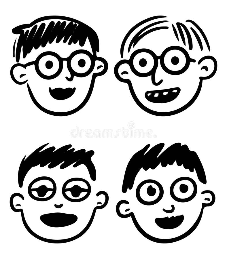 Happy Line Art Face Stock Illustrations – 74,321 Happy Line Art Face ...