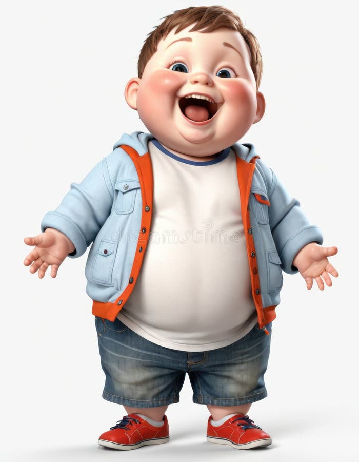 Happy Cartoon the Boy S Clothes Resemble that of a Web Developer Stock ...