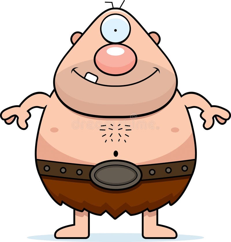 Cartoon Cyclops Waving stock vector. Illustration of wave - 51421971