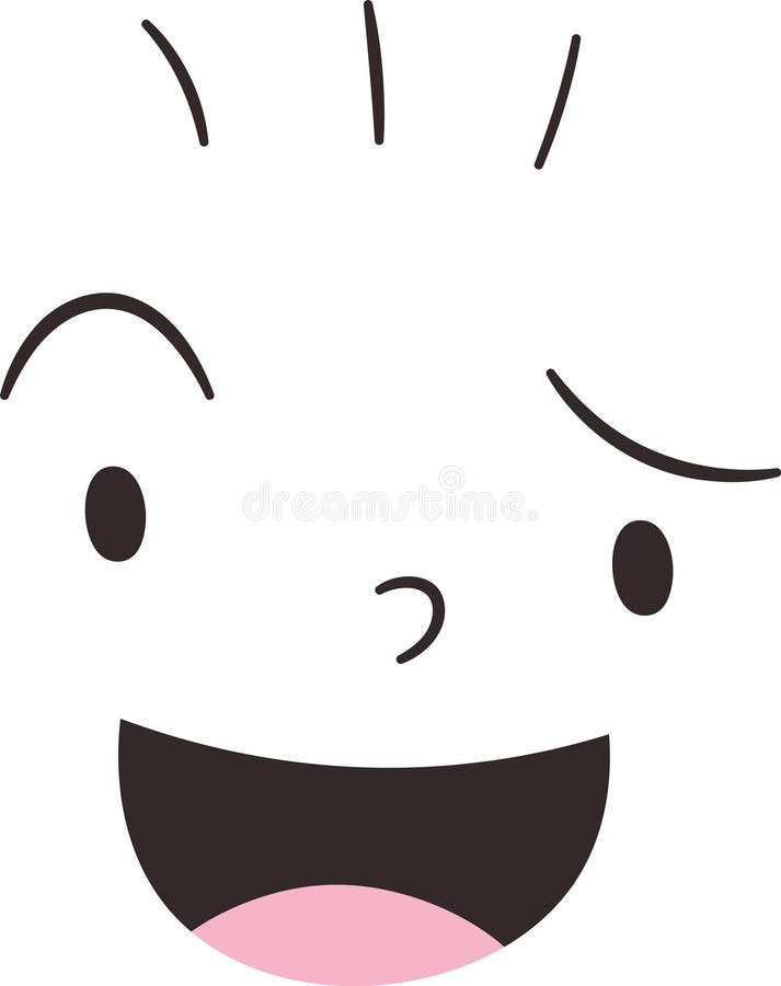 Happy Cartoon Face stock vector. Illustration of vector - 331030834