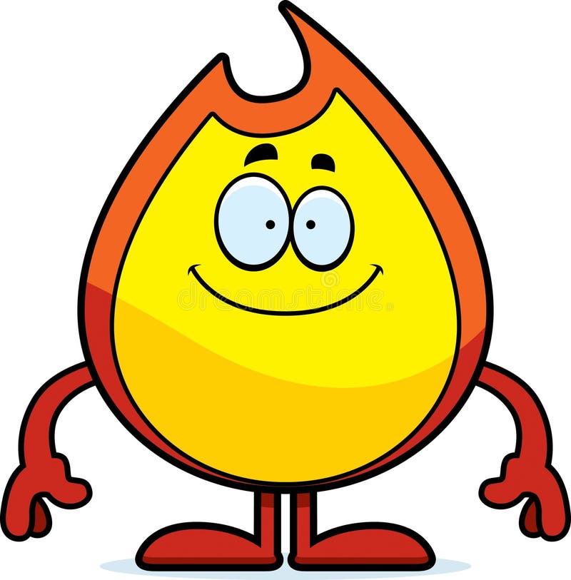 Sad Cartoon Fire stock vector. Illustration of graphic - 47753668