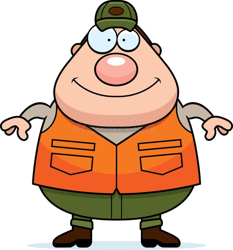 Happy Cartoon Hunter stock vector. Illustration of hunting - 51384194