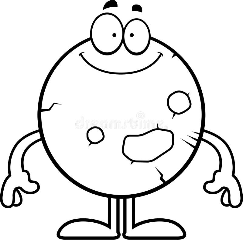 Happy Cartoon Mars stock vector. Illustration of cartoon - 47066062