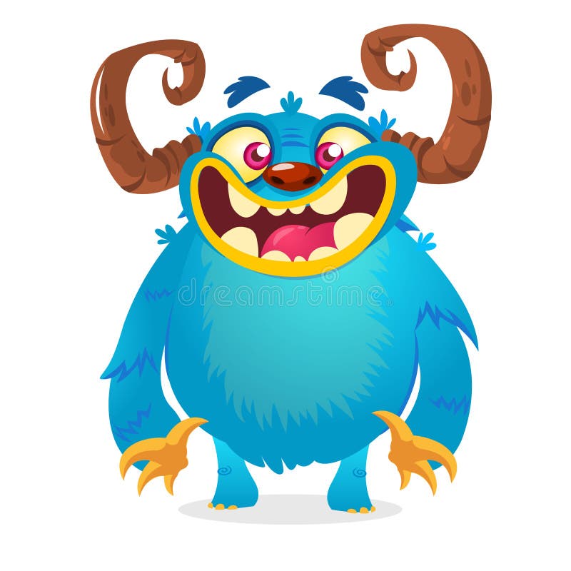 Happy Cartoon Monster. Vector Character for Halloween Stock Vector ...