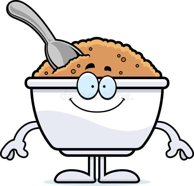 Happy Cartoon Oatmeal stock vector. Illustration of oatmeal - 69733715