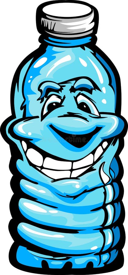 Happy Cartoon Plastic Water Bottle Illustration Stock Vector ...