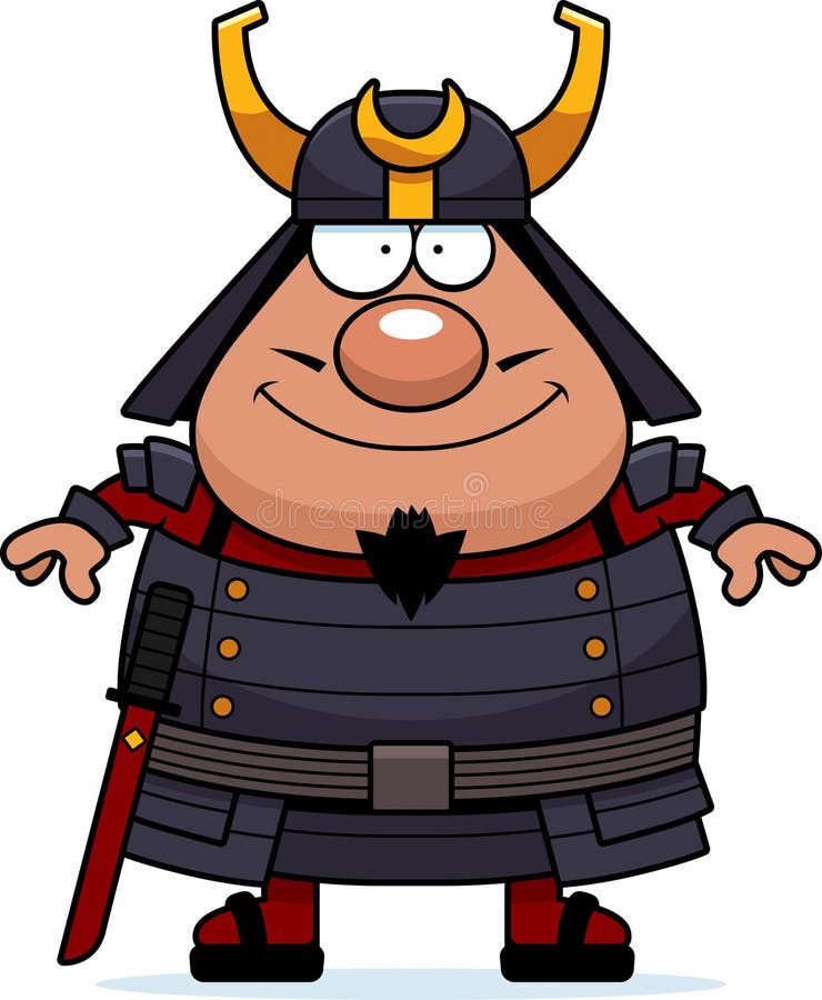 Cartoon Samurai Thumbs Up stock vector. Illustration of hulking - 116223863