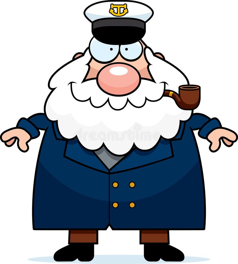 Happy Cartoon Sea Captain Stock Vector - Image: 51377172