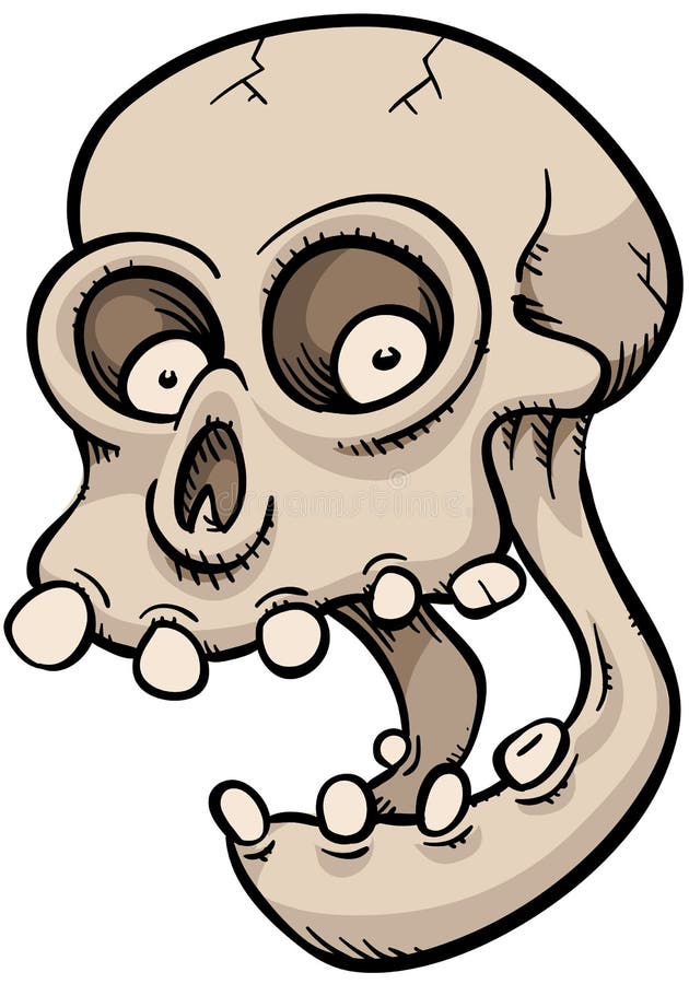 Happy Cartoon Skull