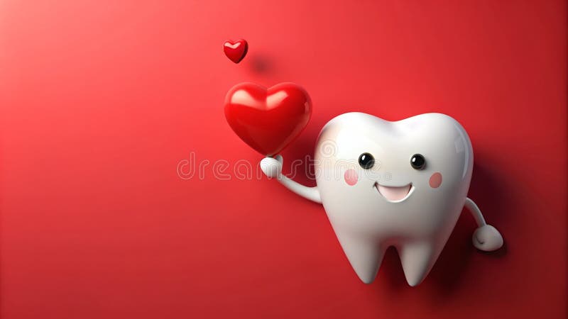 A Happy Cartoon with Smiling Teeth Stock Illustration - Illustration of ...