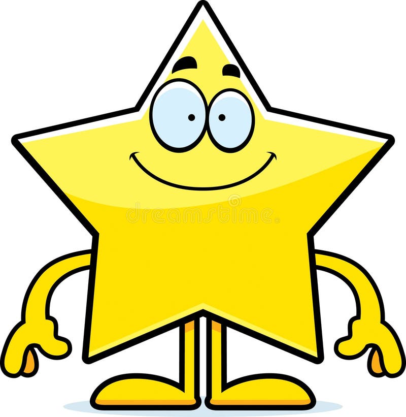 Cartoon Star Waving stock vector. Illustration of graphic - 47066316